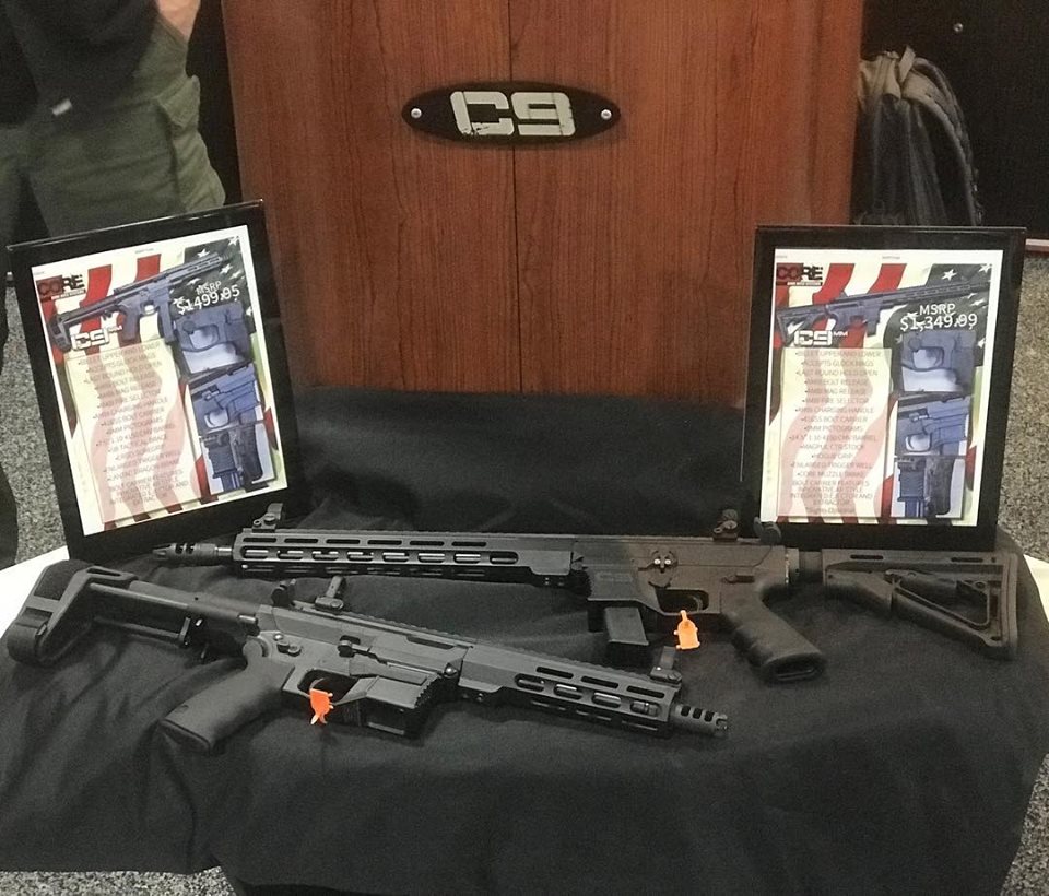 NEW! CORE RIFLE SYSTEMS: C9 PISTOL CALIBER CARBINE AND PISTOL.