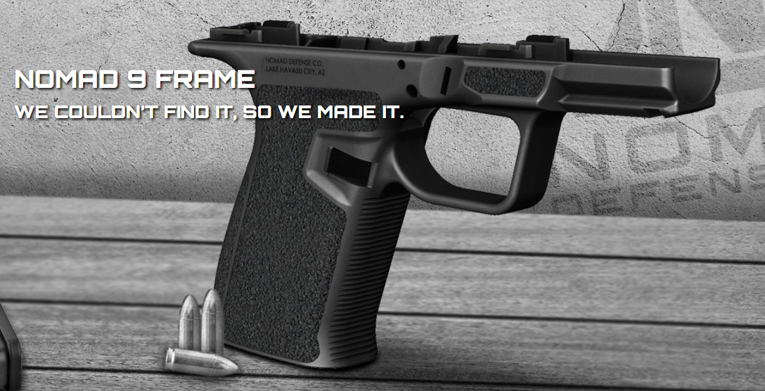NEW! NOMAD DEFENSE: NOMAD 9 GLOCK COMPATIBLE LOWER FRAME
