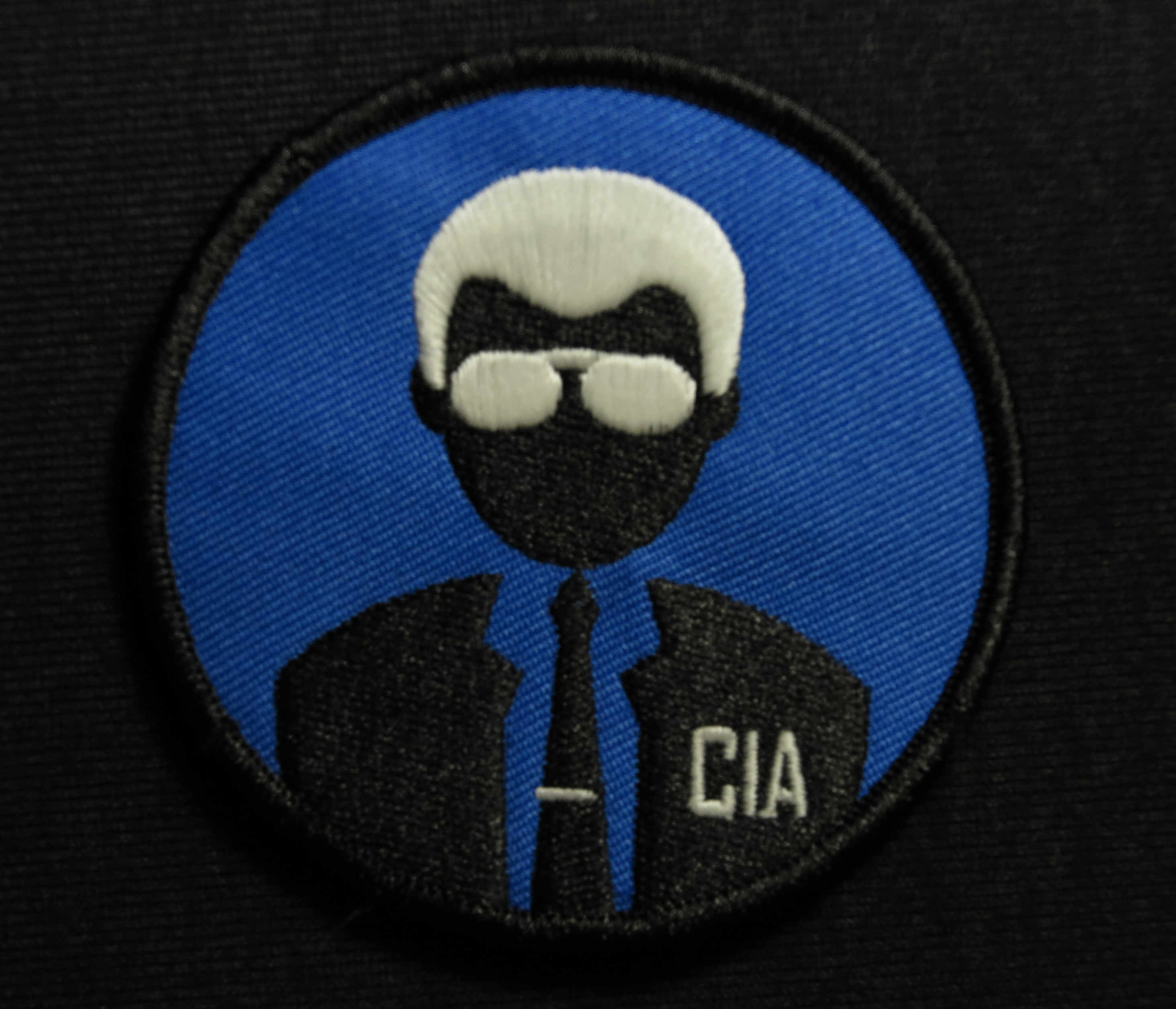 BADGER HOUND SUPPLY: GLOW IN THE DARK CIA AGENT PATCH