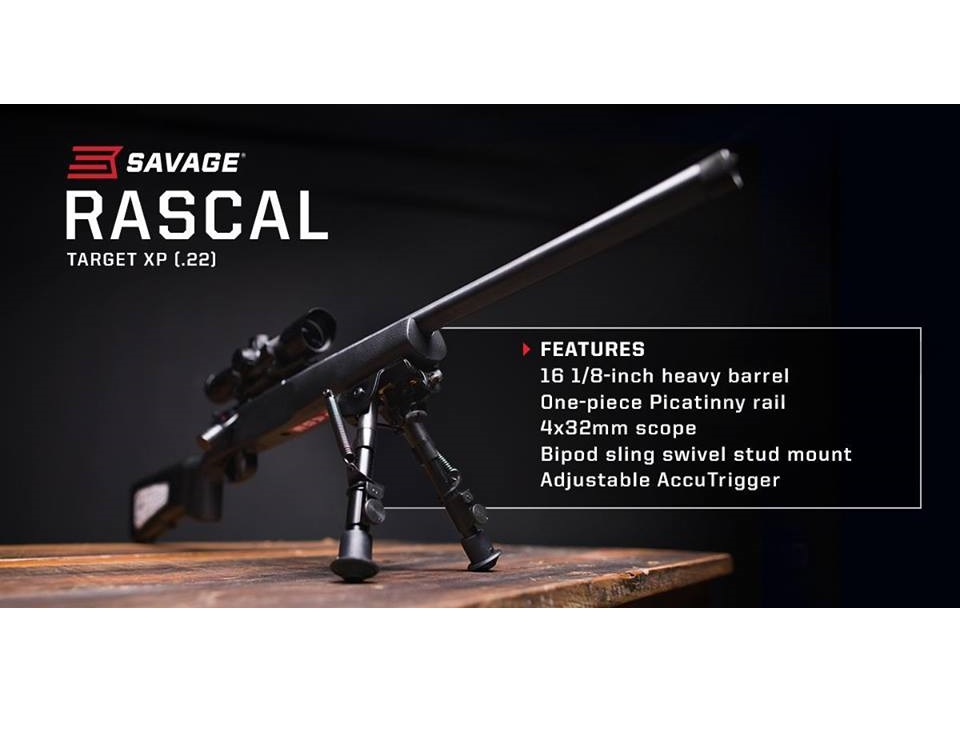 SAVAGE ARMS ADDS NEW LINE OF RIFLES THE RASCAL TARGET XP