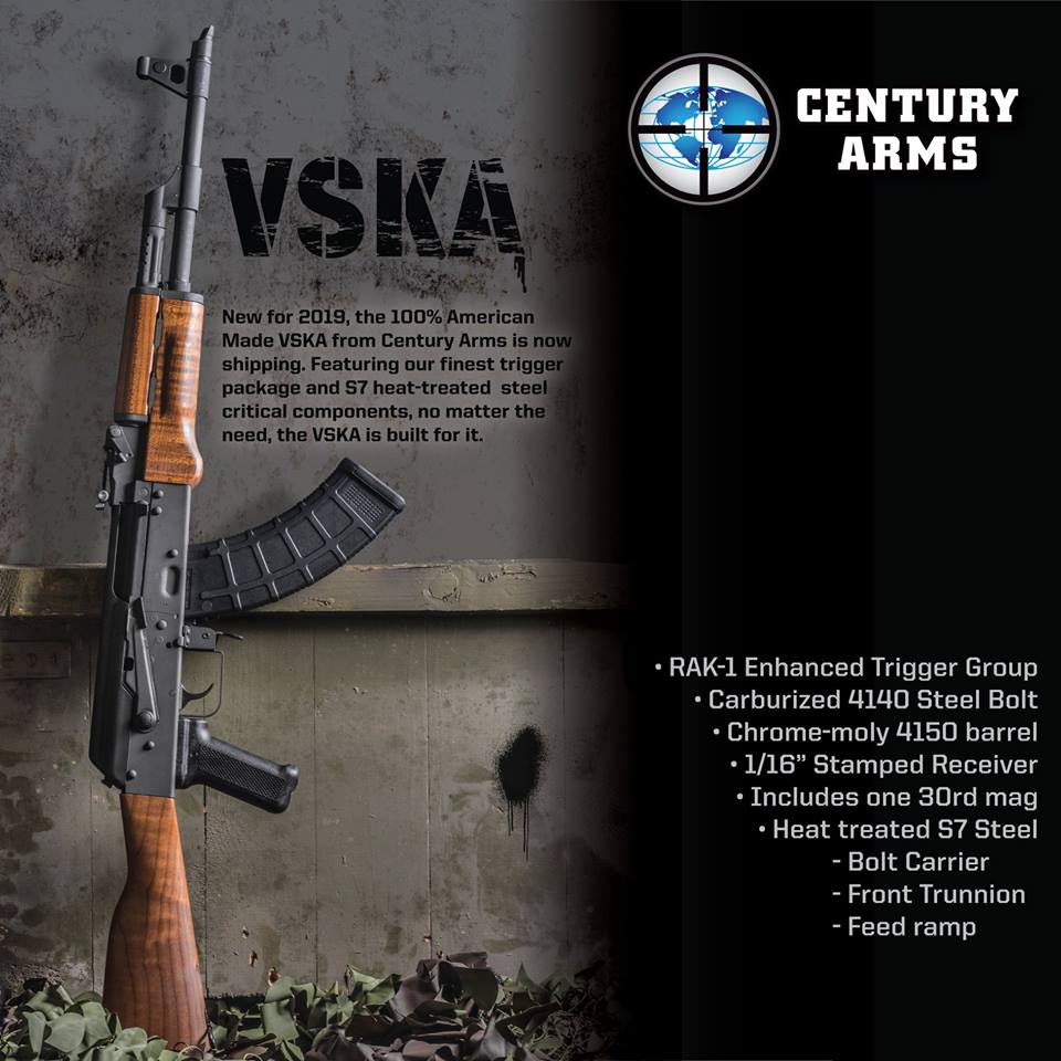 CENTURY ARMS DEBUTS THE HEAVY DUTY VSKA AK RIFLE