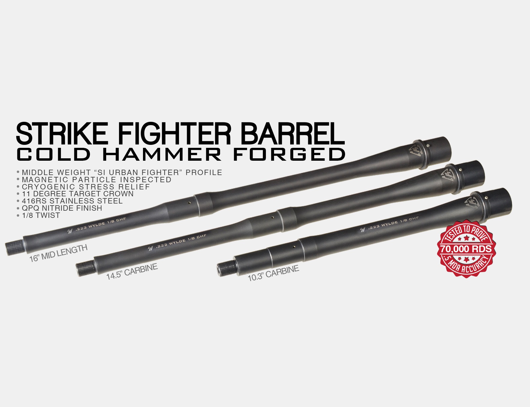 STRIKE INDUSTRIES LAUNCHES NEW LINE OF .223 WYLDE AR-15 BARRELS!