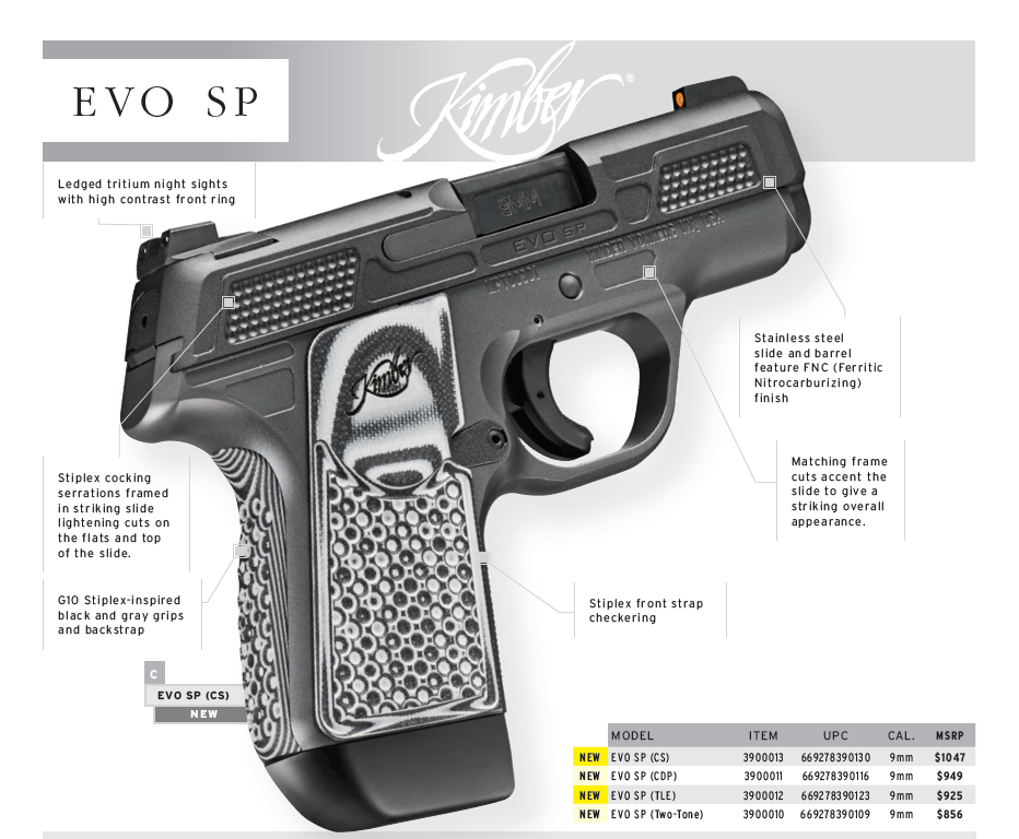 KIMBER ANNOUNCES NEW EVO SP! A STRIKER FIRED PISTOL! WHAT! WHAT!