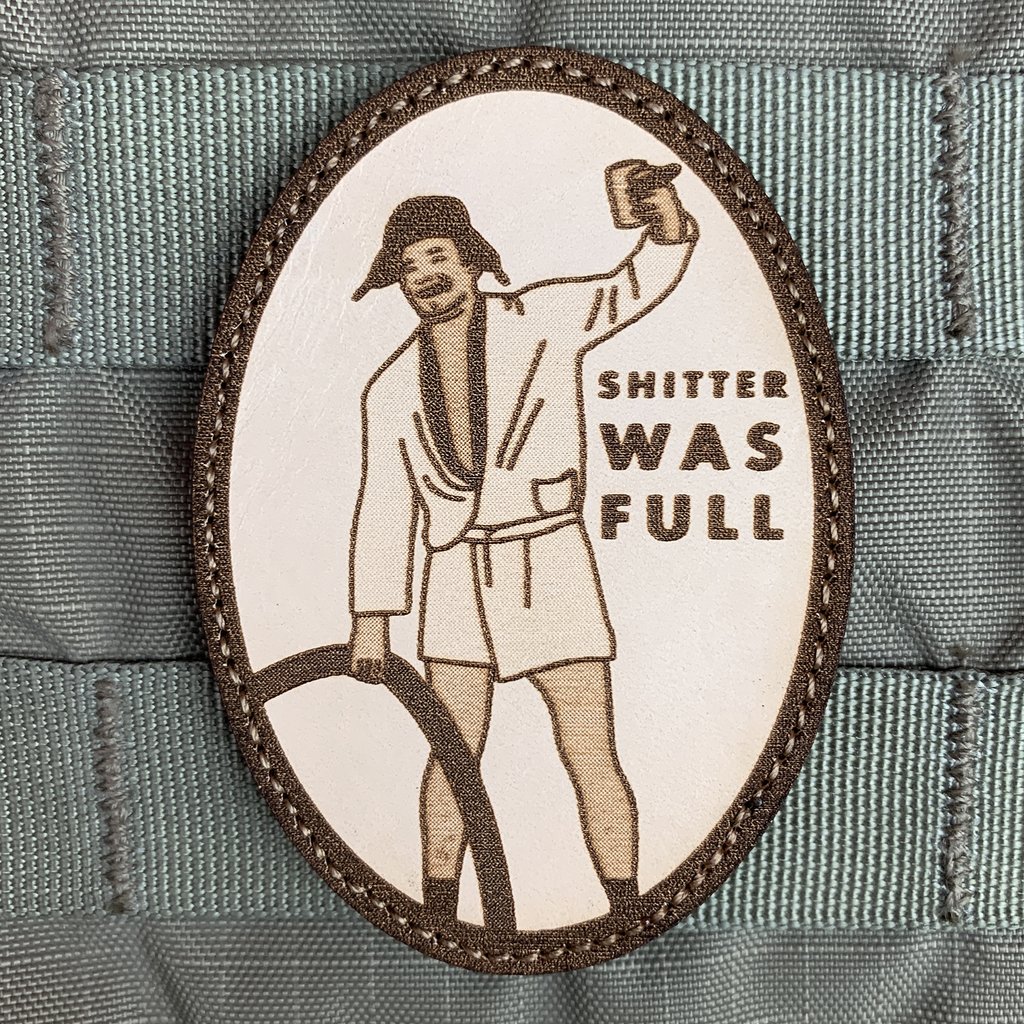 VIOLENT LITTLE MACHINE SHOP SHOWS OFF NEW " SHITTER WAS FULL" MORALE PATCH
