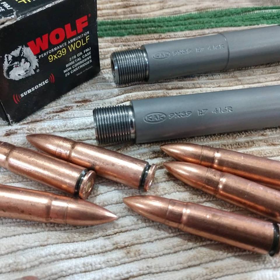 KAK INDUSTRY SHOWS SUPPORT FOR THE 9x39MM CARTRIDGE WITH NEW BARRELS!!!