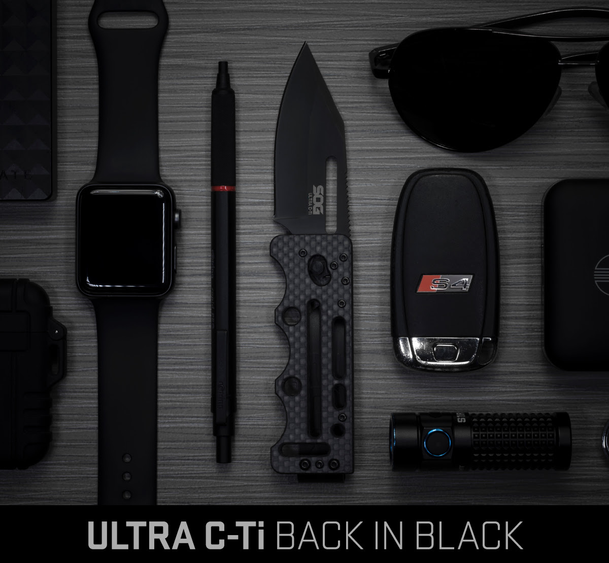 SOG KNIVES DEBUTS NEW LIMITED SERIES ULTRA C-TI BLACKOUT KNIFE!!!