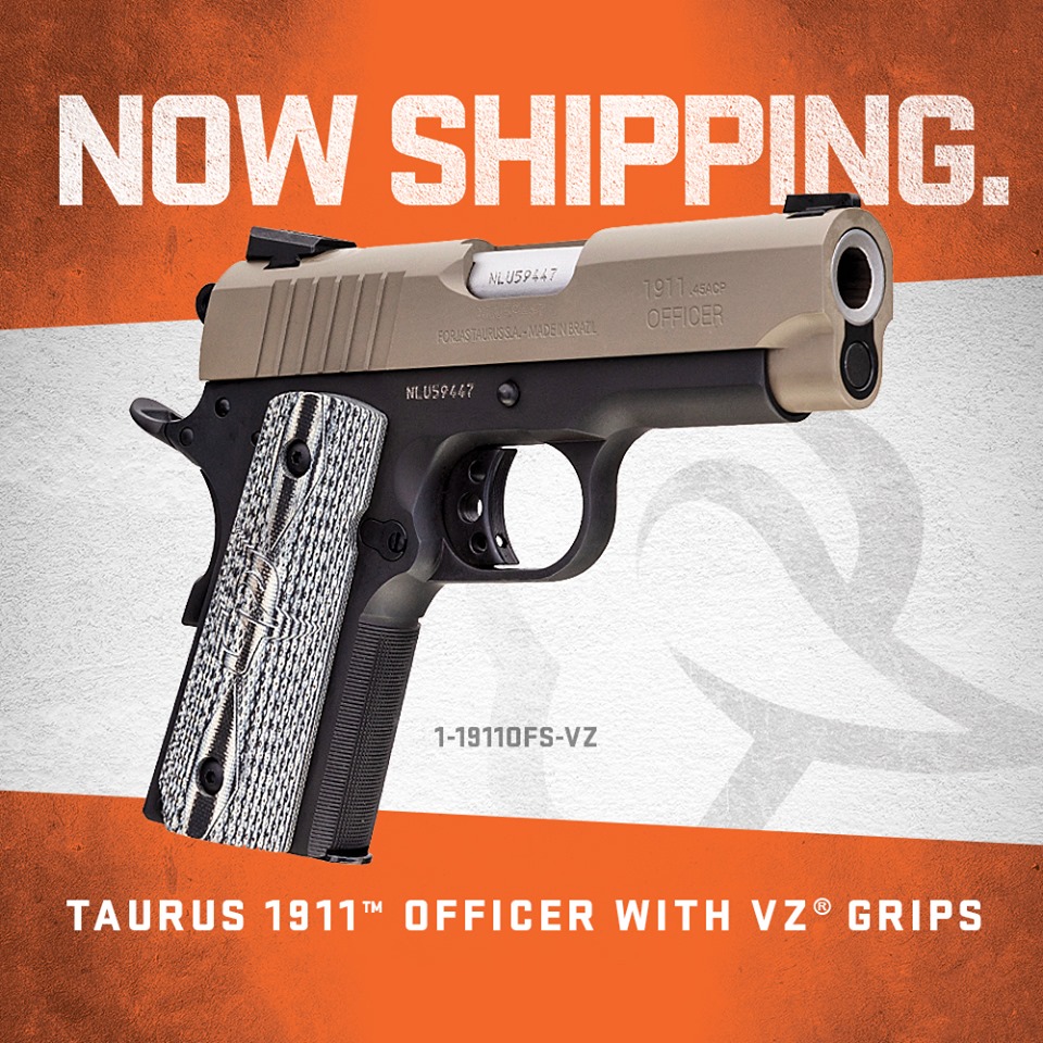 TAURUS UPDATES THEIR 1911 OFFICER MODELS WITH NEW GRIPS AND SLIDE ...