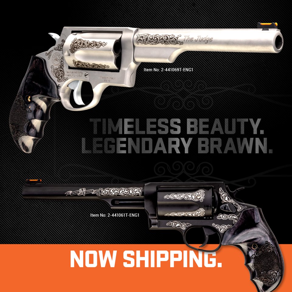 TAURUS USA SHOWS OFF NEW ENGRAVED JUDGE MODELS!!!
