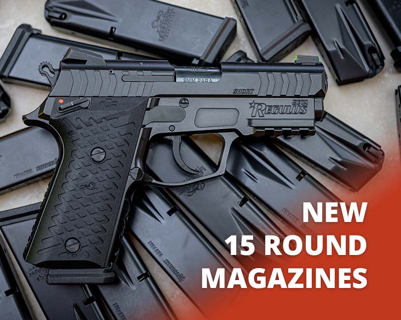 lionheart industries 15 round magaziine regulus beta compact pistol 9mm ...