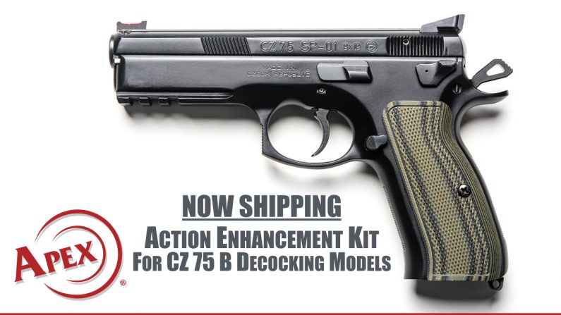 APEX TACTICAL DEBUTS NEW UPGRADES FOR CZ 75 B DECOCKING MODELS