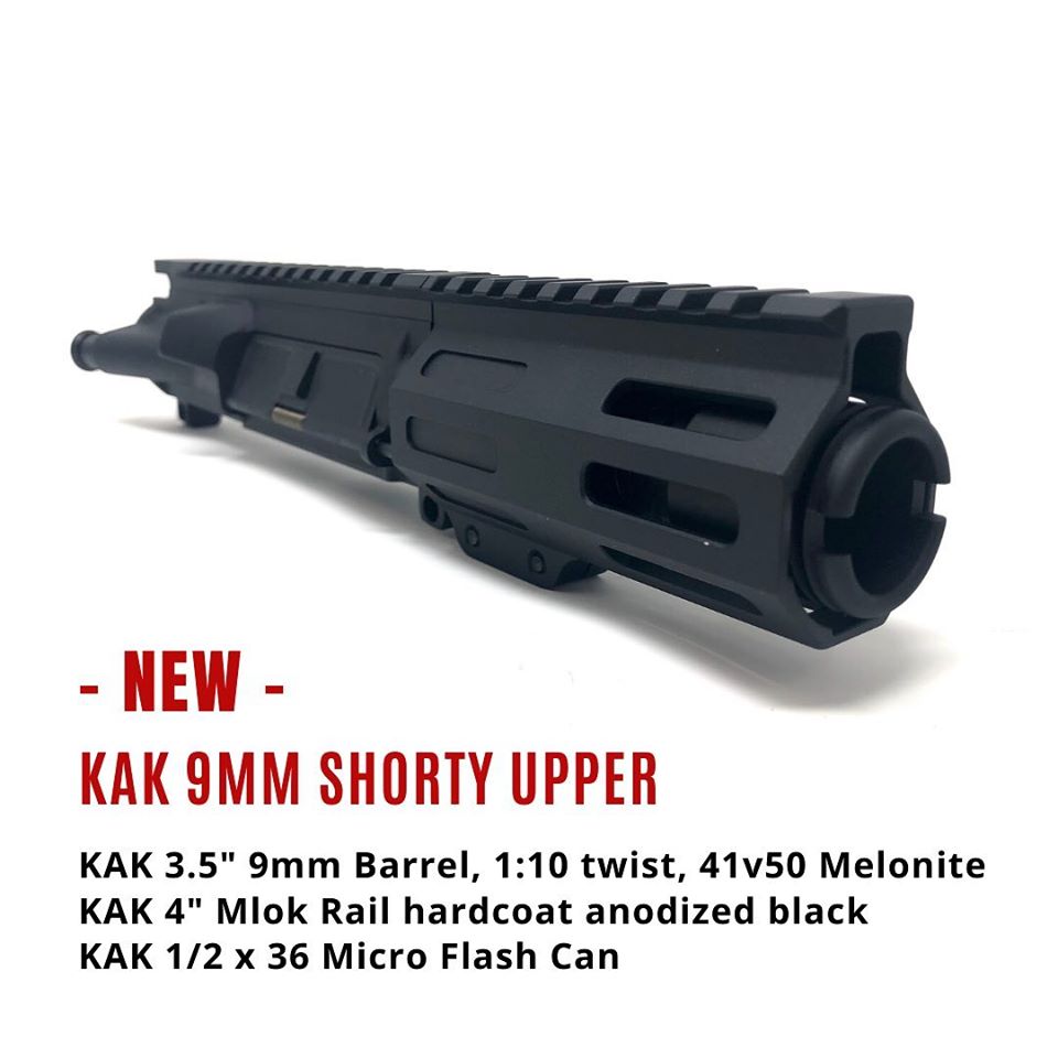 KAK INDUSTRY DEBUTS NEW AR-9 9MM SHORTY UPPER RECEIVER