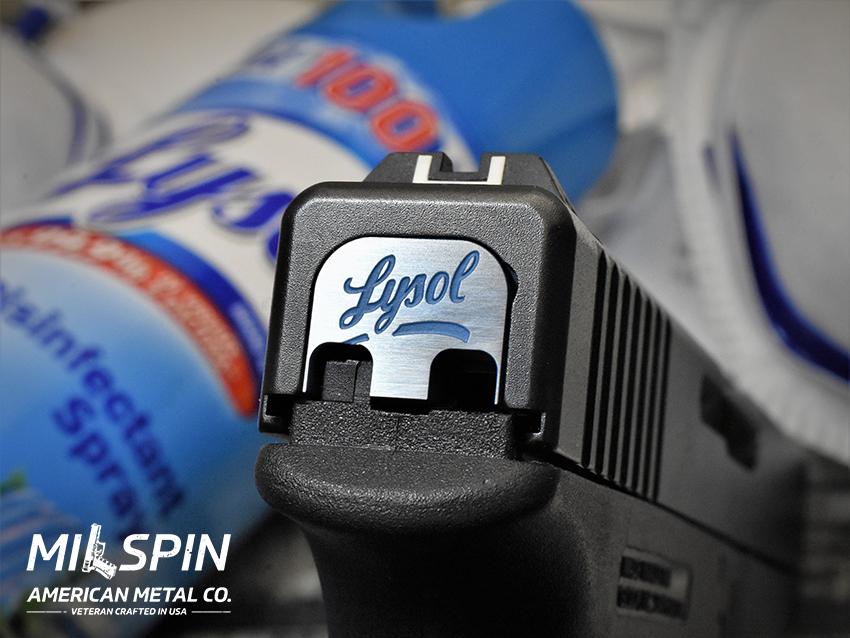 MILSPIN DEBUTS NEW LYSOL GLOCK SLIDE BACK PLATES