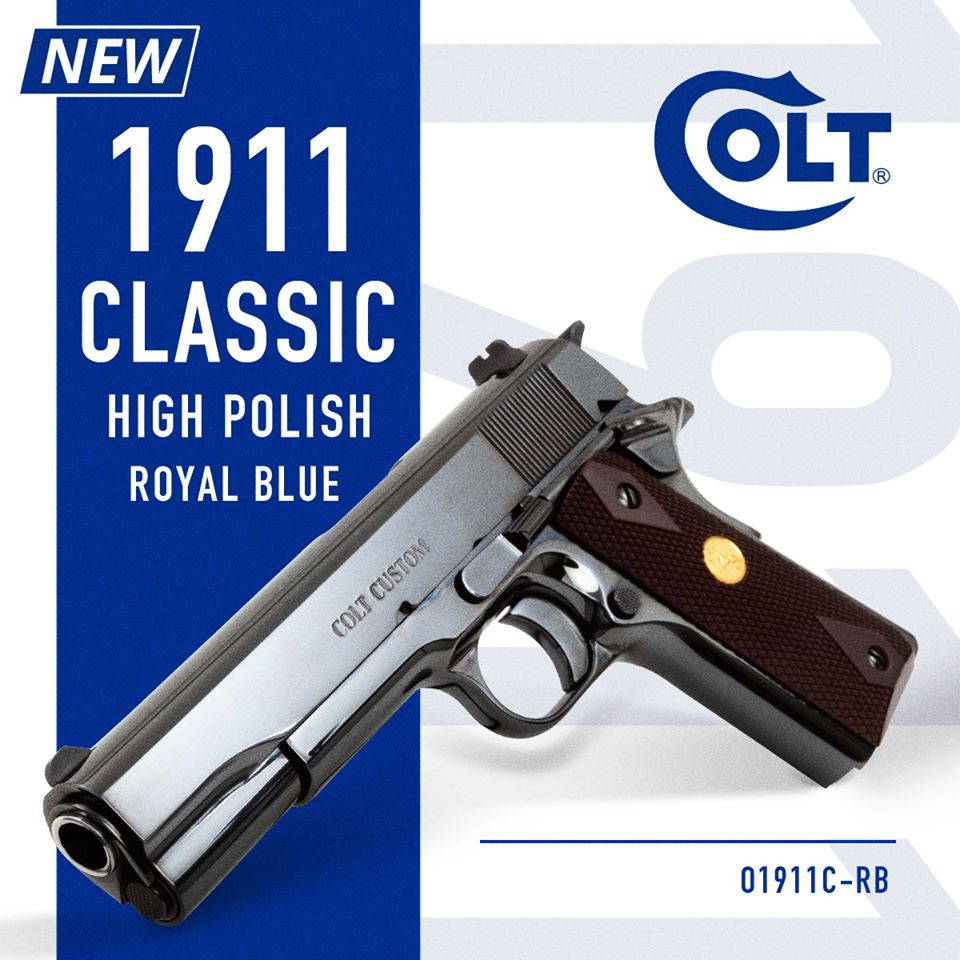 COLT RELEASES THE ROYAL BLUE 1911 CLASSIC PISTOL