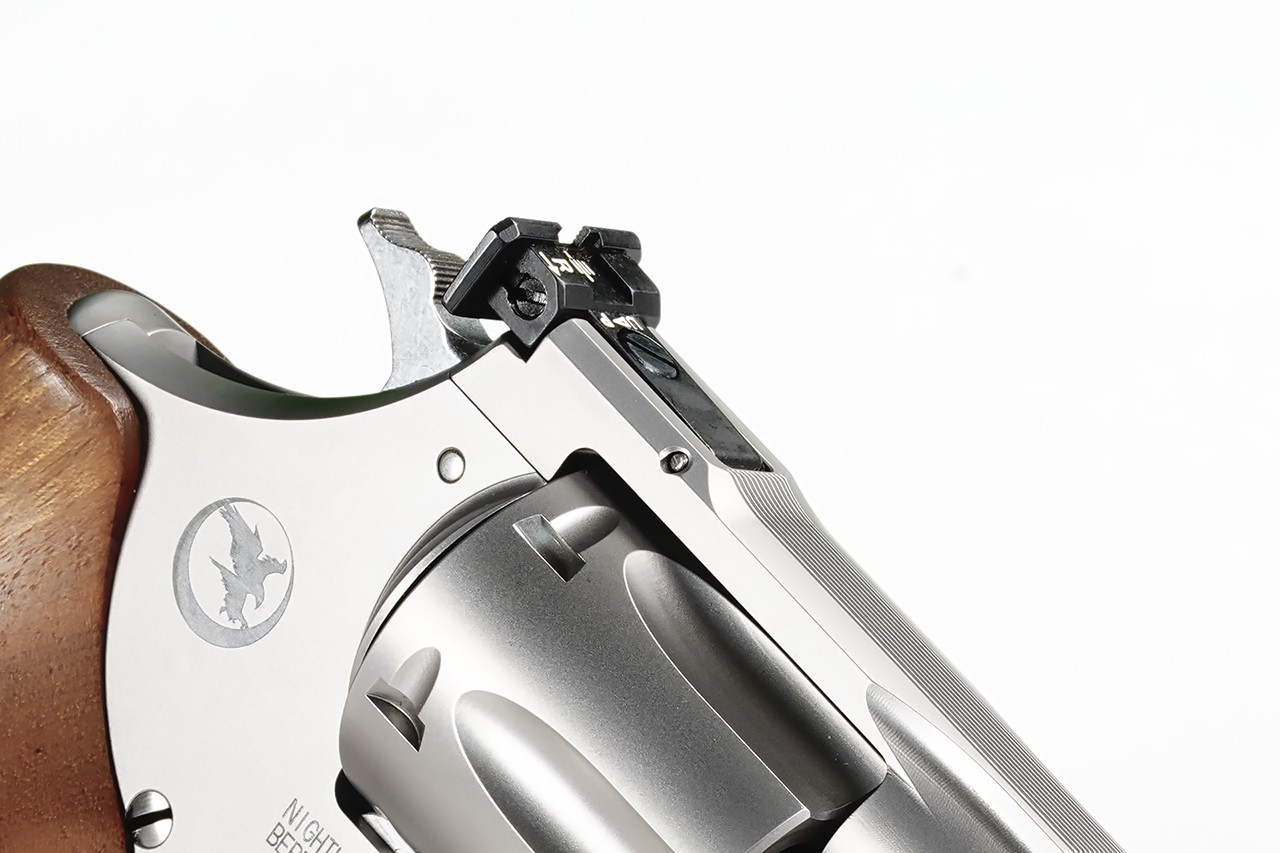 NIGHTHAWK CUSTOM AND KORTH DEBUT THE SILVER MONGOOSE 357 REVOLVER