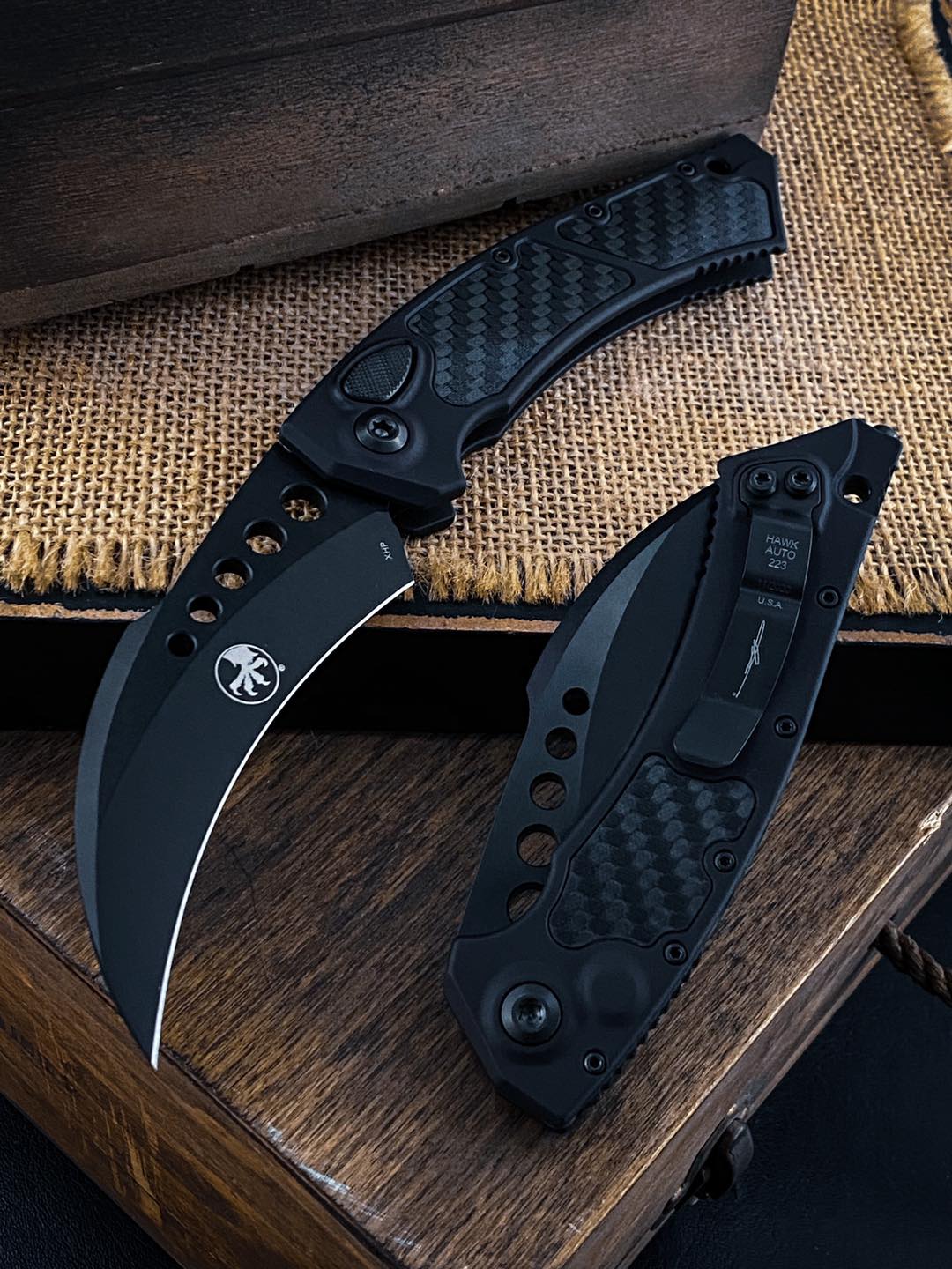 MICROTECH KNIVES DEBUTS NEW SIGNATURE SERIES HAWK AUTO