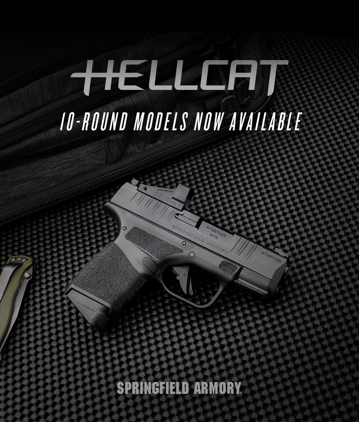 springfield armory 10 round hellcat micro compact pistol 9mm california ...