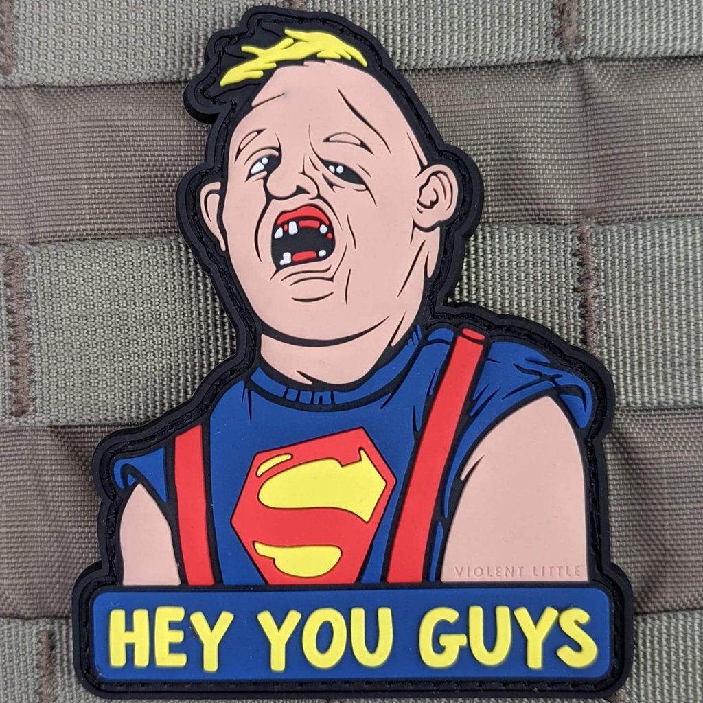 VIOLENT LITTLE MACHINE SHOP LAUNCHES THE "HEY YOU GUYS" GOONIES PVC MORALE PATCH