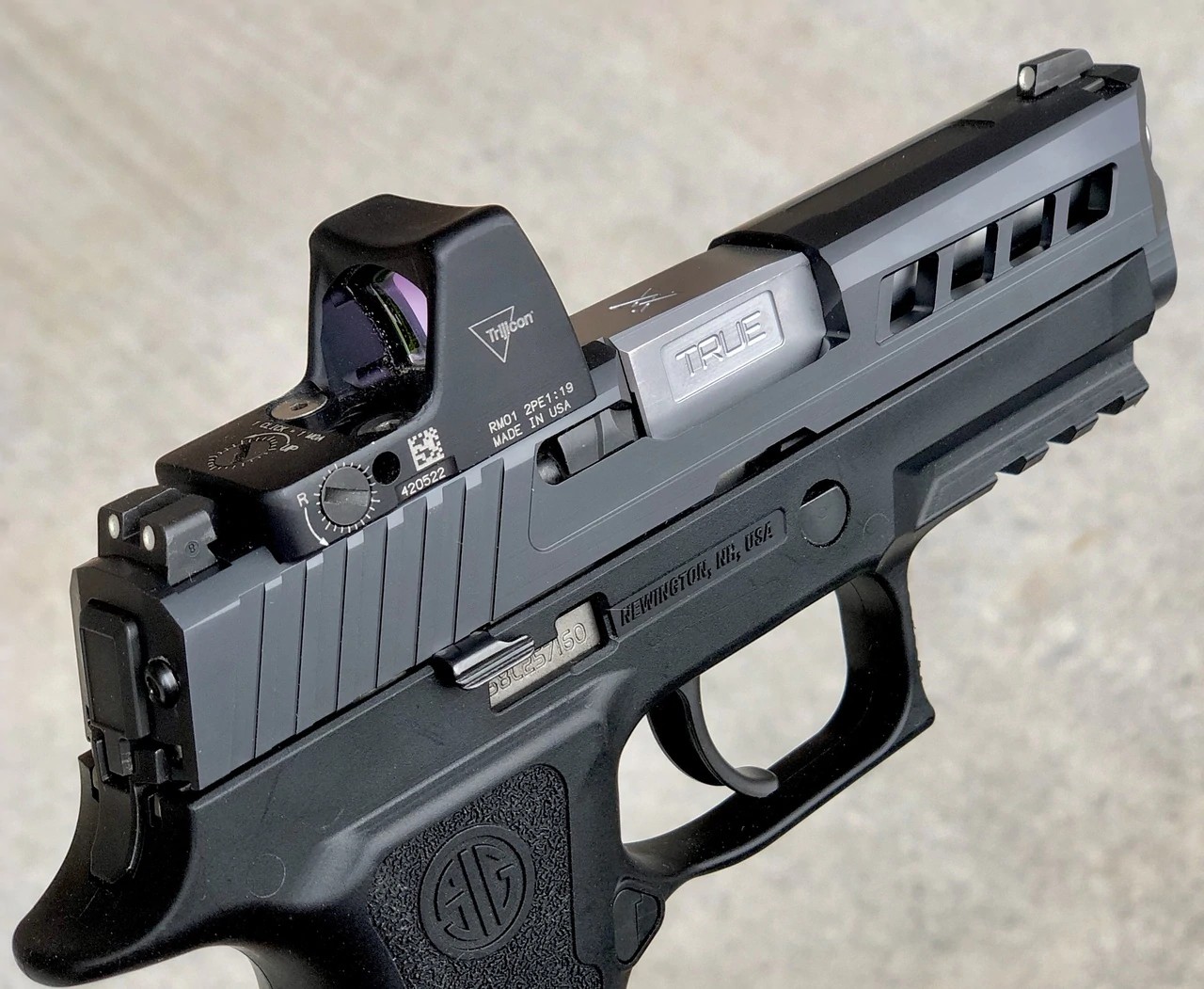 TRUE PRECISION SHOWS OFF NEW SIG P320 COMPACT M18 AXIOM SLIDES