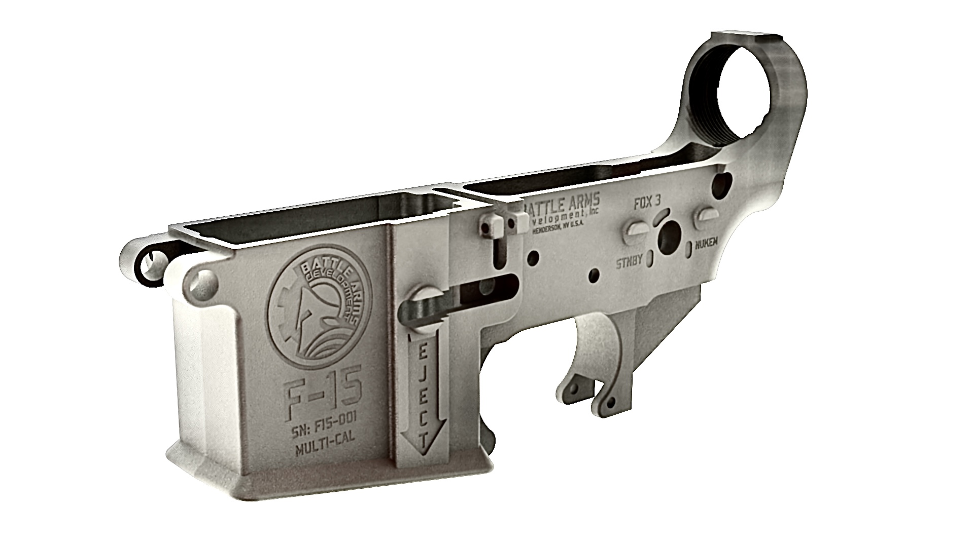 BATTLE ARMS DEVELOPMENT DEBUT THE F-15 AR-15 FORGED LOWER RECEIVER