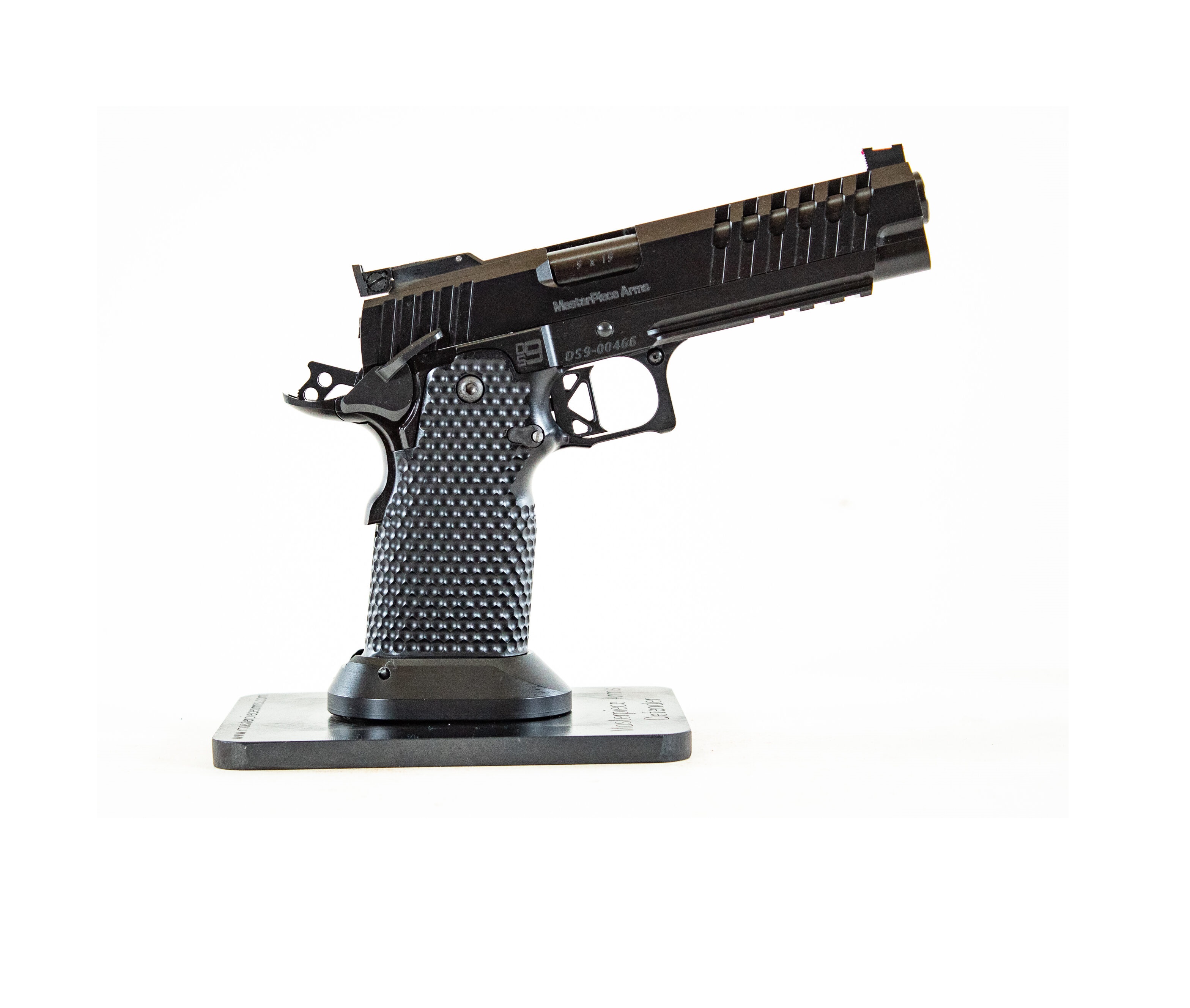 MASTERPIECE ARMS DEBUTS LIMITED RUN DS9 HYBRID BLACK WITH BUTLER CUT PISTOL
