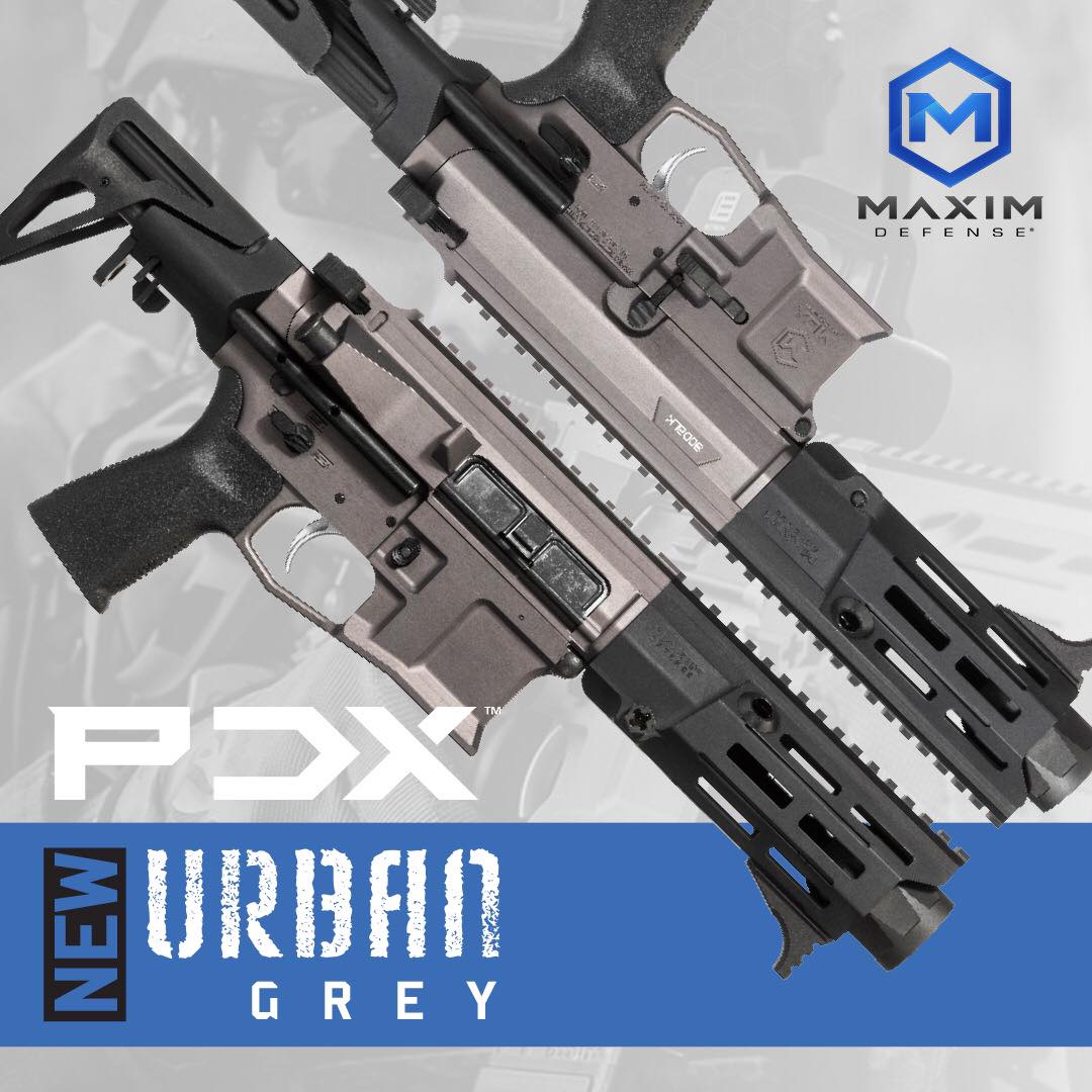 MAXIM DEFENSE EXPANDS PDX SERIES WITH NEW URBAN GREY FINISH