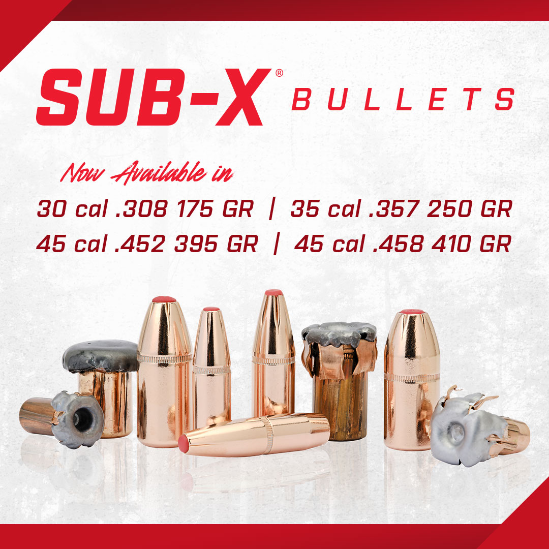 HORNADY EXPANDS SUB-X BULLET SERIES WITH NEW OFFERINGS