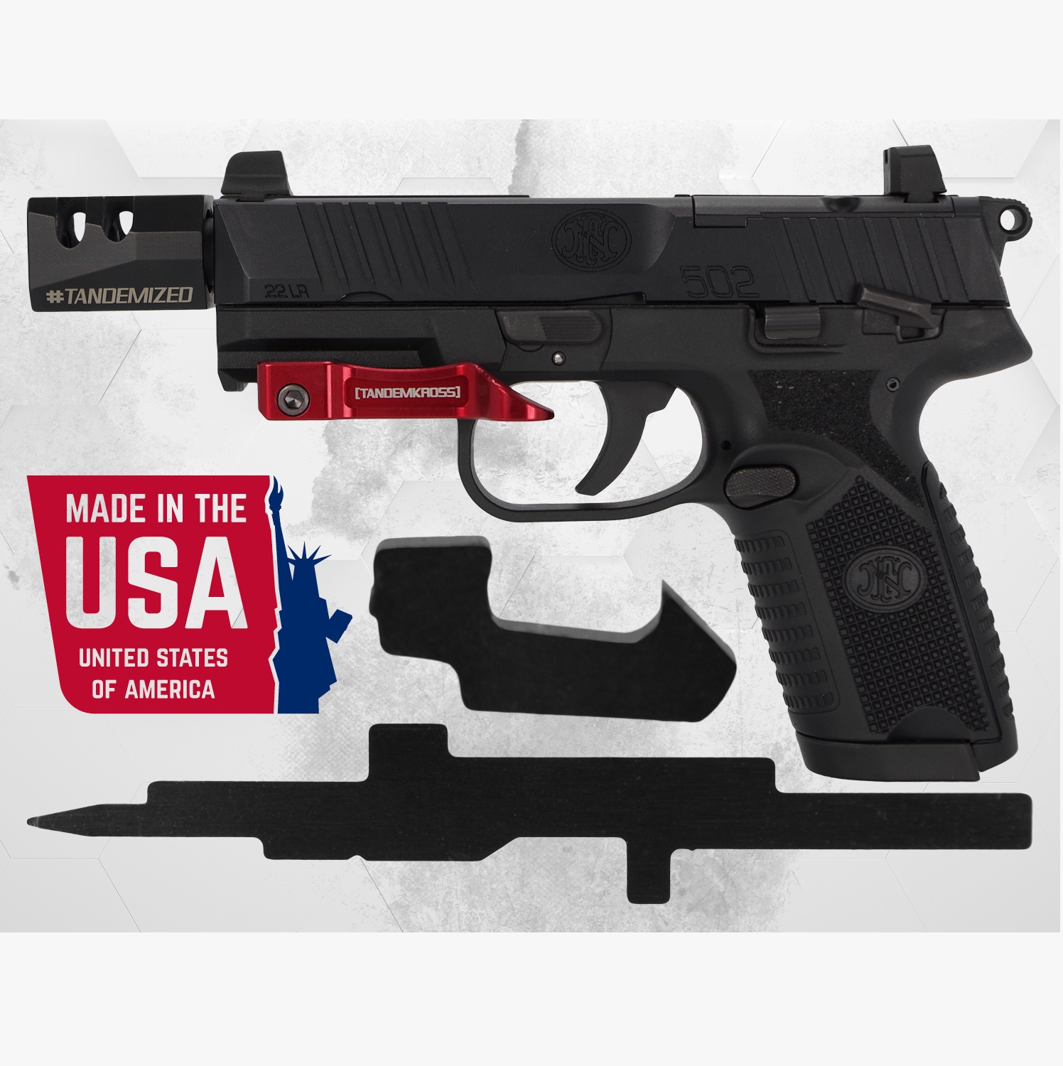 TANDEMKROSS SHOWS SUPPORT FOR THE FN 502 TACTICAL WITH NEW COMPONENTS