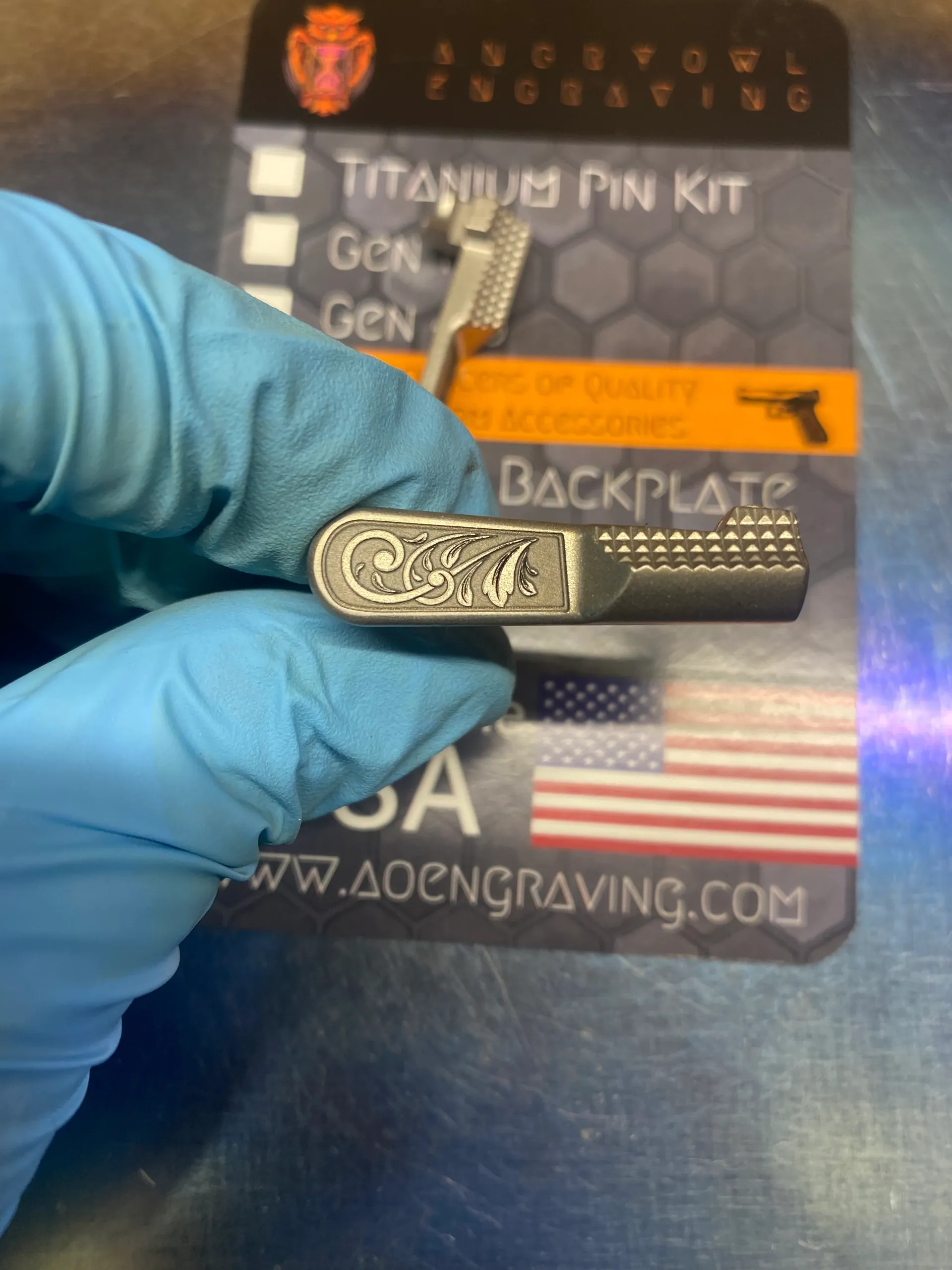 ANGRY OWL ENGRAVING RELEASES NEW ENGRAVED 1911 SLIDE STOPS