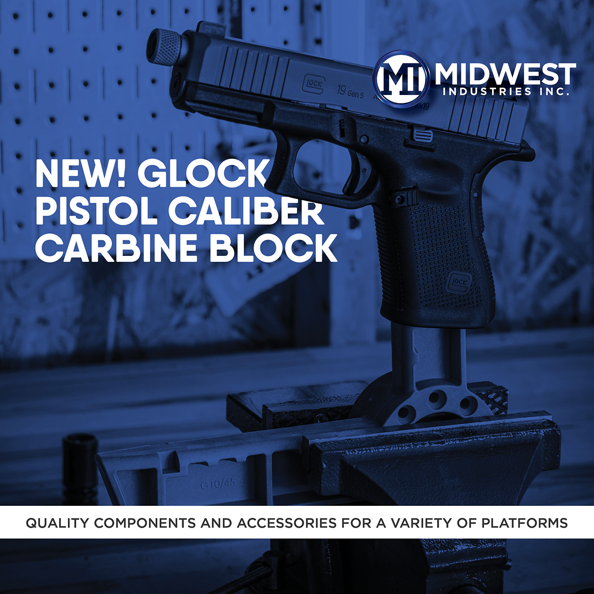 MIDWEST INDUSTRIES RELEASES NEW GLOCK PISTOL CALIBER CARBINE BLOCK