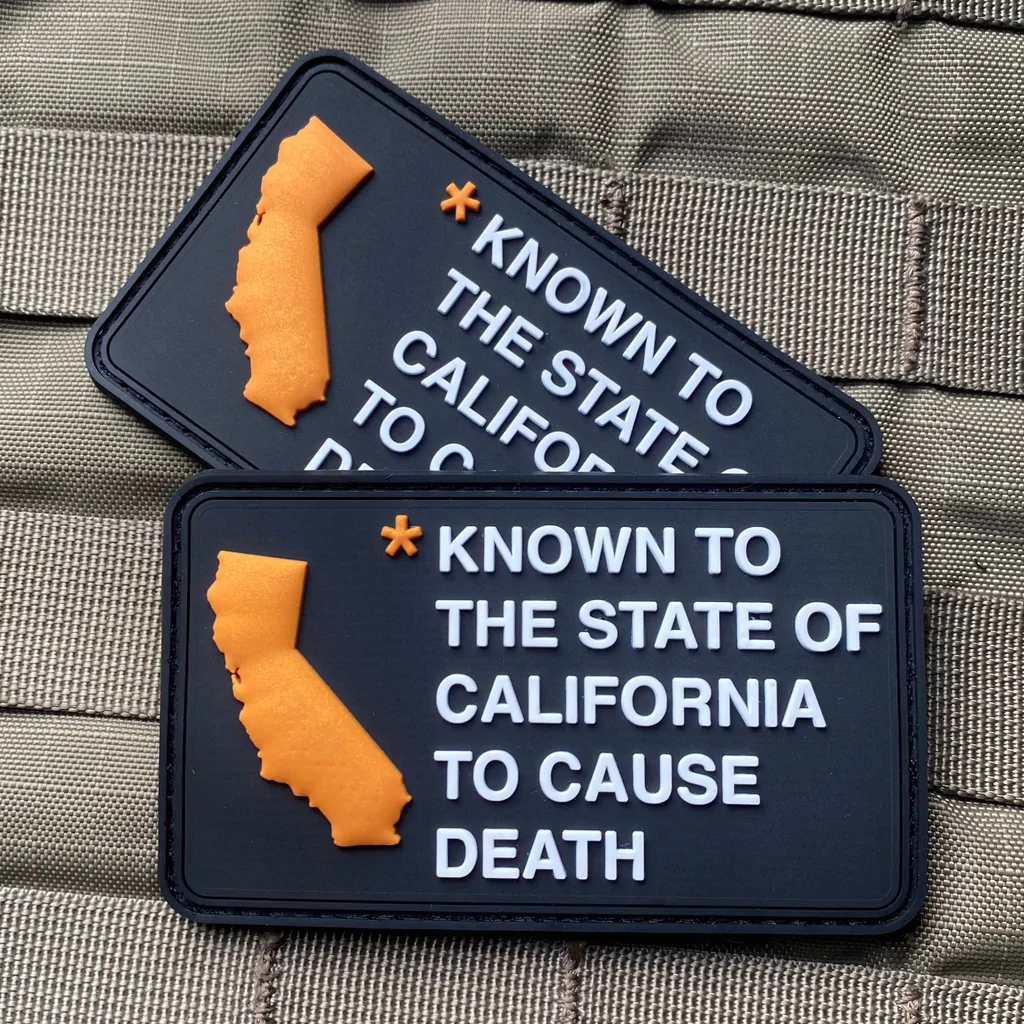 VIOLENT LITTLE MACHINE SHOP DEBUTS THE "CAUSES DEATH IN CALIFORNIA" PATCH