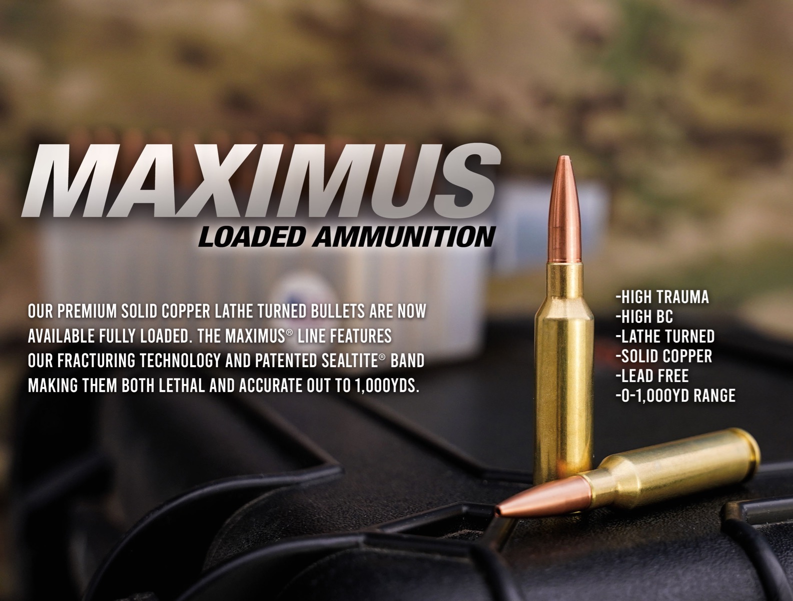 CUTTING EDGE BULLETS RELEASES NEW MAXIMUS LOADED AMMUNITION