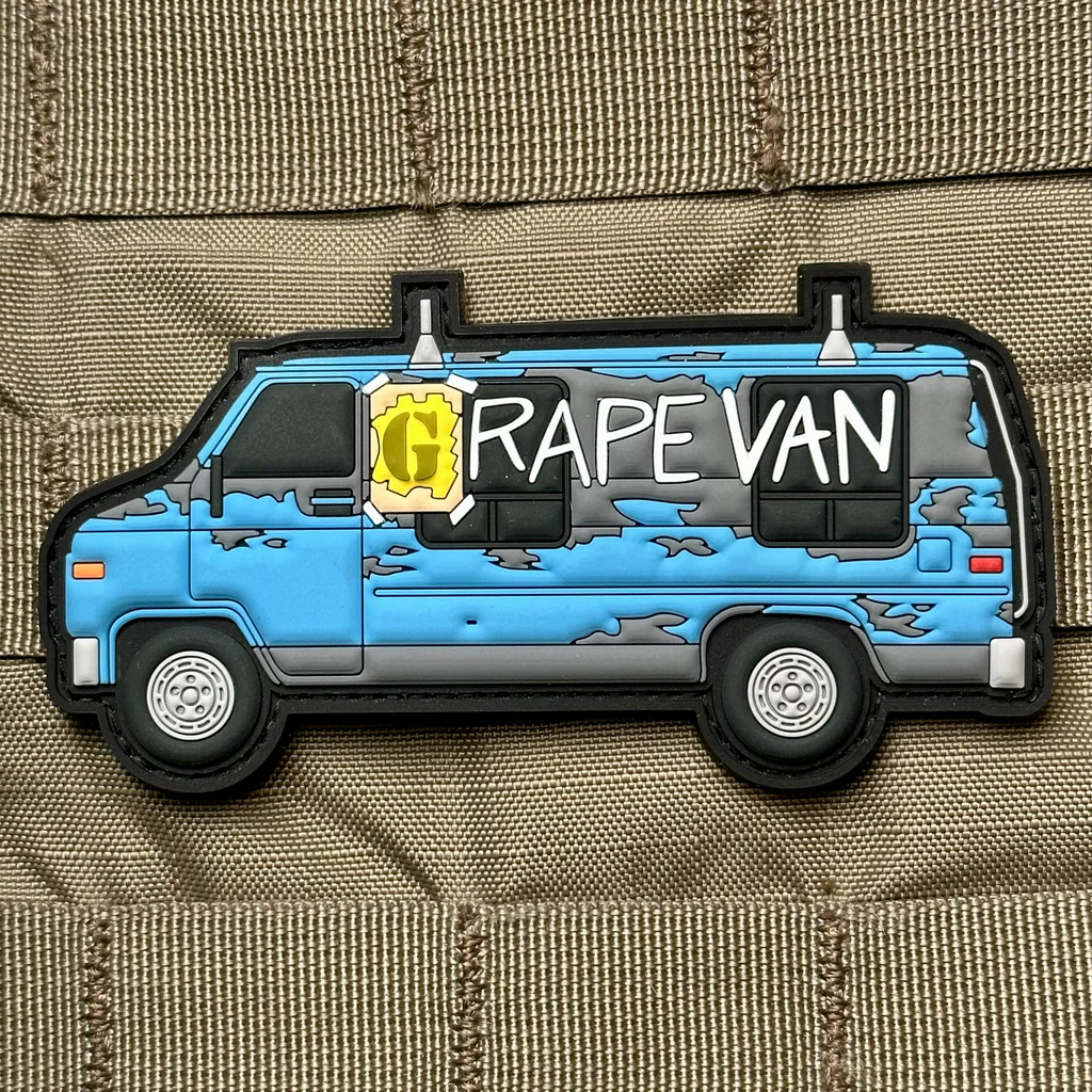 VIOLENT LITTLE MACHINE SHOP DEBUTS THE GRAPE VAN PATCH
