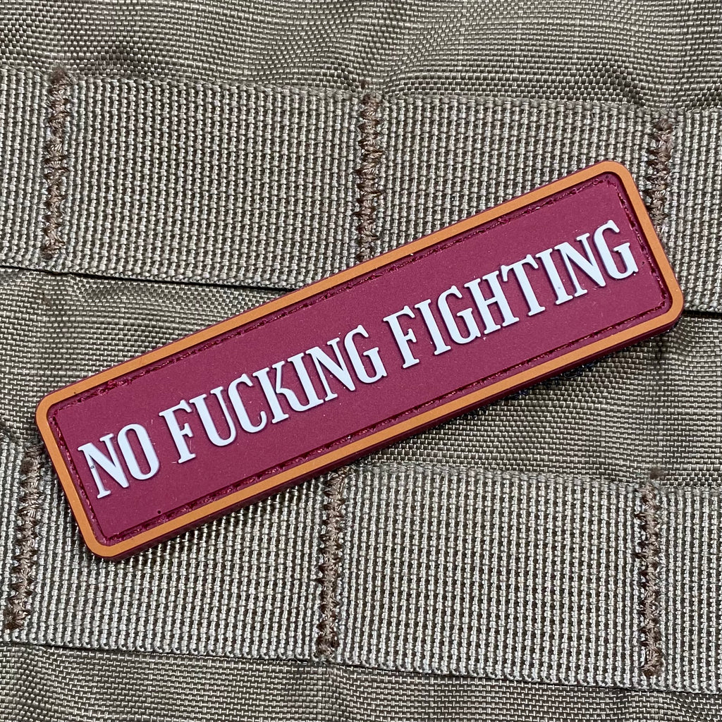 VIOLENT LITTLE MACHINE SHOP SHOWS OFF THE "NO FUCKING FIGHTING" PATCH