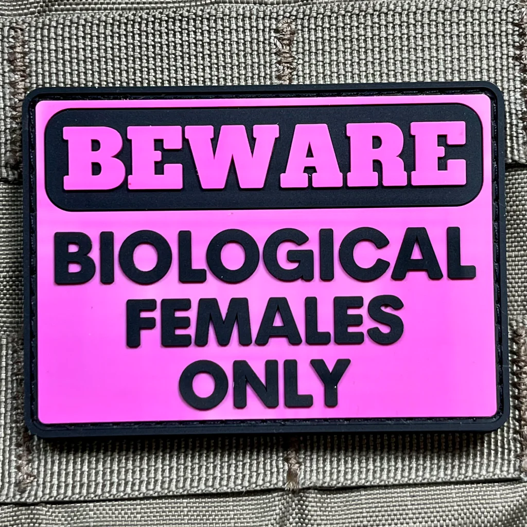 VIOLENT LITTLE MACHINE SHOP DEBUTS THE"BIOLOGICAL FEMALES ONLY" PATCH