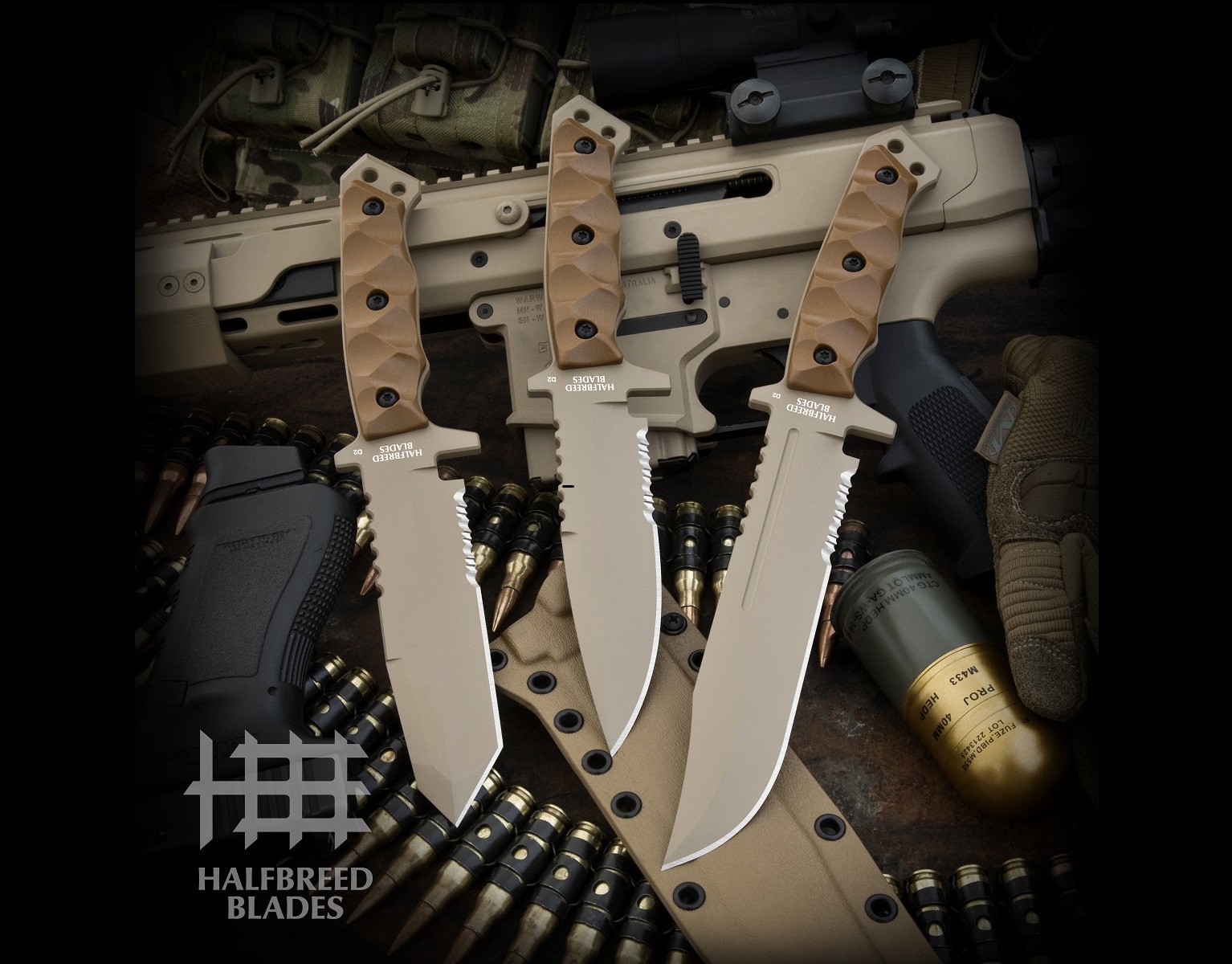 HALFBREED BLADES SHOWS OFF GEN 2 INFANTRY KNIFE SERIES IN FDE