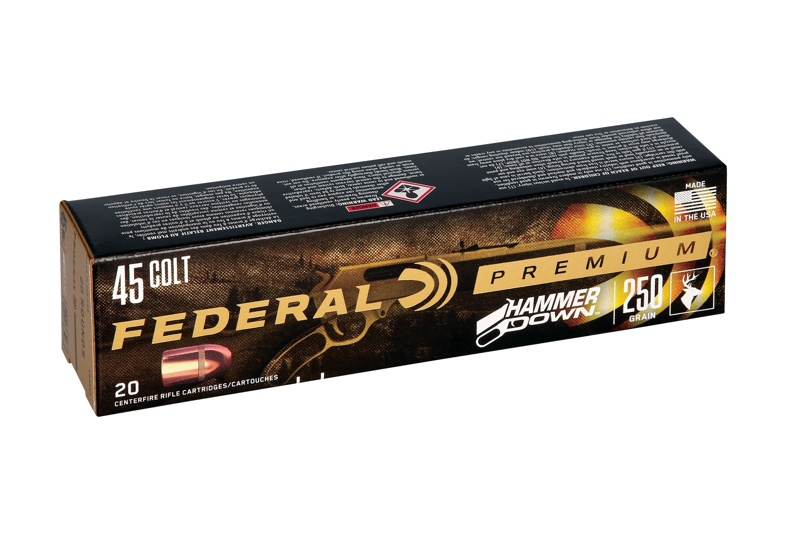 FEDERAL AMMUNITION EXPANDS HAMMERDOWN AMMO LINE WITH 45 COLT OFFERING