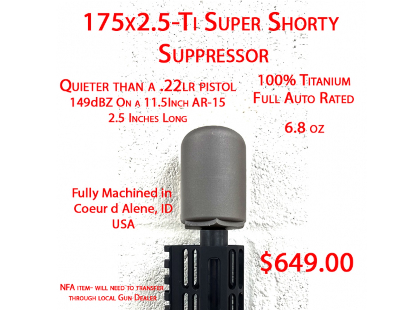 Advantage Arms Launches Super Short Titanium AR-15 Suppressor ...