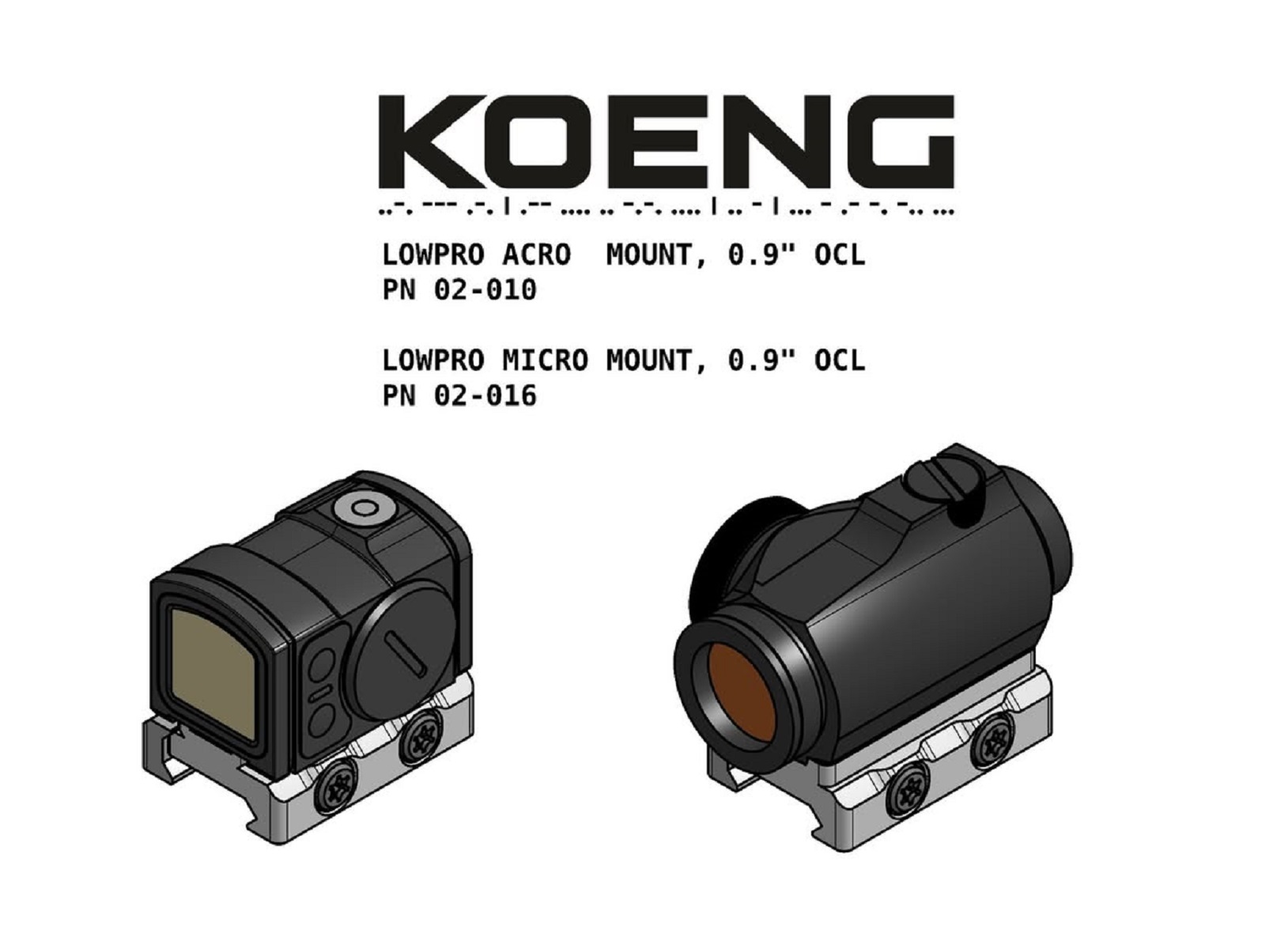 BLACKOUT DEFENSE INTRODUCES THE ONEX OPTIC MOUNT SERIES