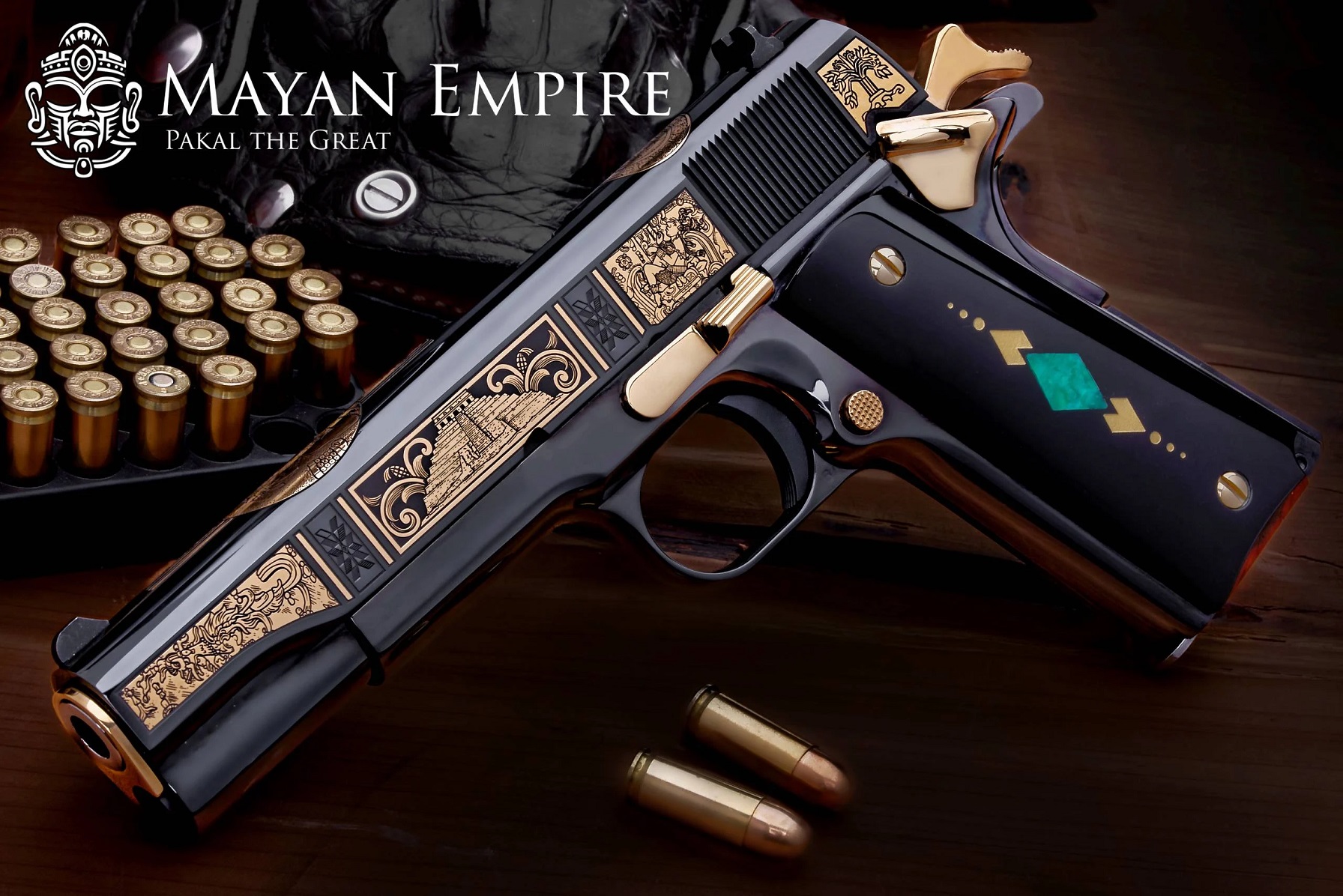 Limited Edition Mayan Empire Colt 1911s by SK Customs - ATTACKCOPTER BLOG